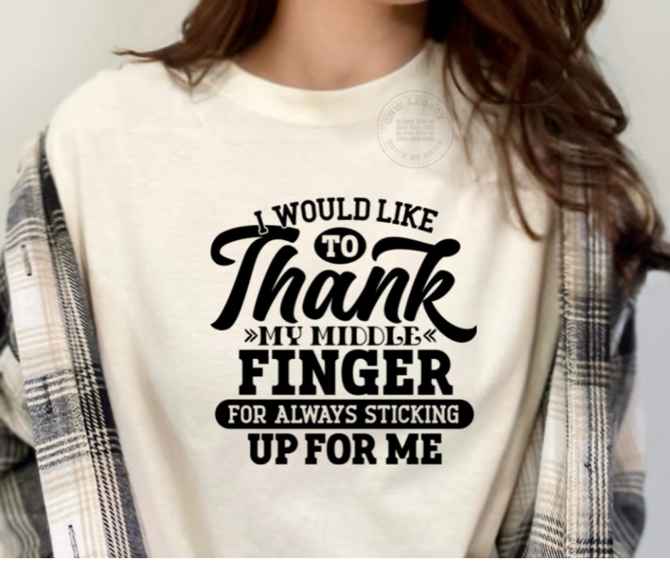 Middle Finger, Women's T-Shirt – GNW Legacy Kustom Kreations LLC
